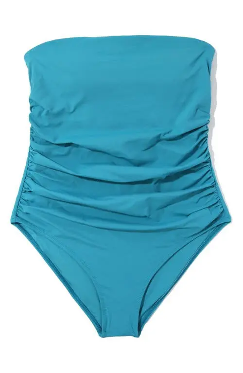 Hanky Panky Strapless Bandeau One-piece Swimsuit - Tahiti Teal