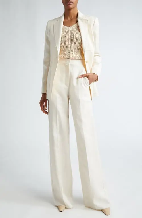 Max Mara Hangar Linen Suiting Trousers - Ivory