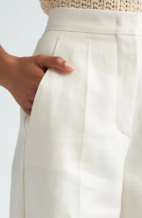 Max Mara Hangar Linen Suiting Trousers - Ivory