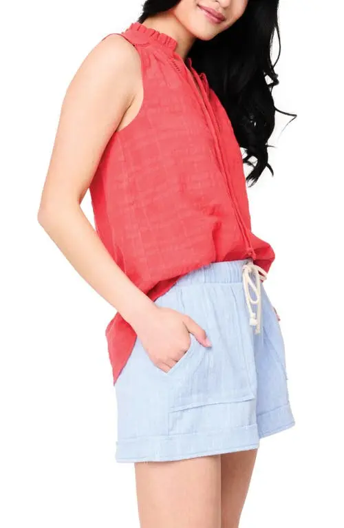 GIBSONLOOK Cameron Cotton Gauze Tank Top - Hibiscus