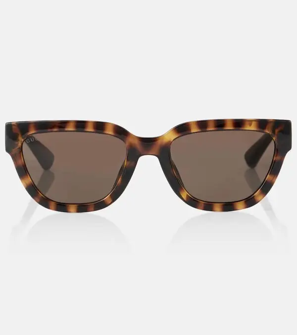 Gucci Interlocking G Cat-eye Sunglasses - Brown