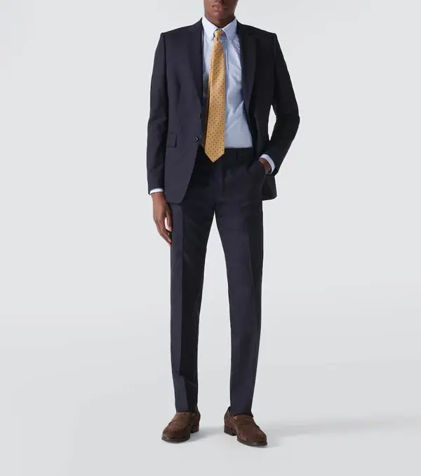 Etro Logo Cotton Oxford Shirt - Blue