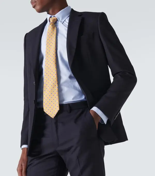Etro Logo Cotton Oxford Shirt - Blue