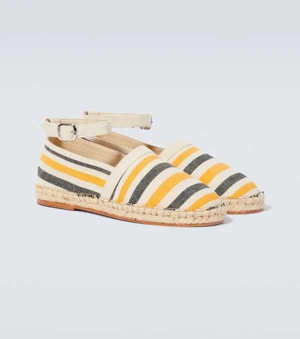 BODE Namesake Striped Espadrilles - Multicoloured