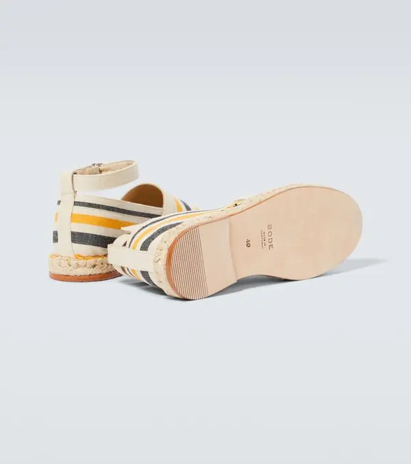 BODE Namesake Striped Espadrilles - Multicoloured