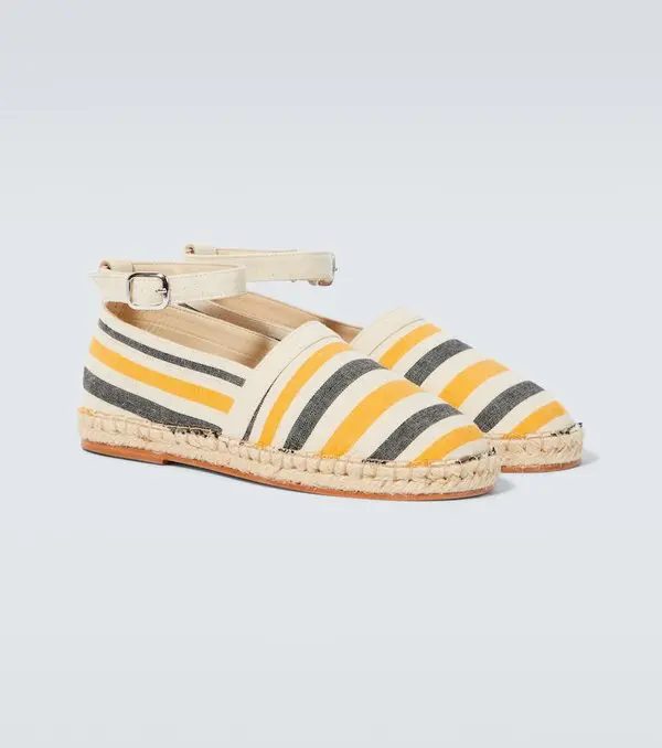 BODE Namesake Striped Espadrilles
