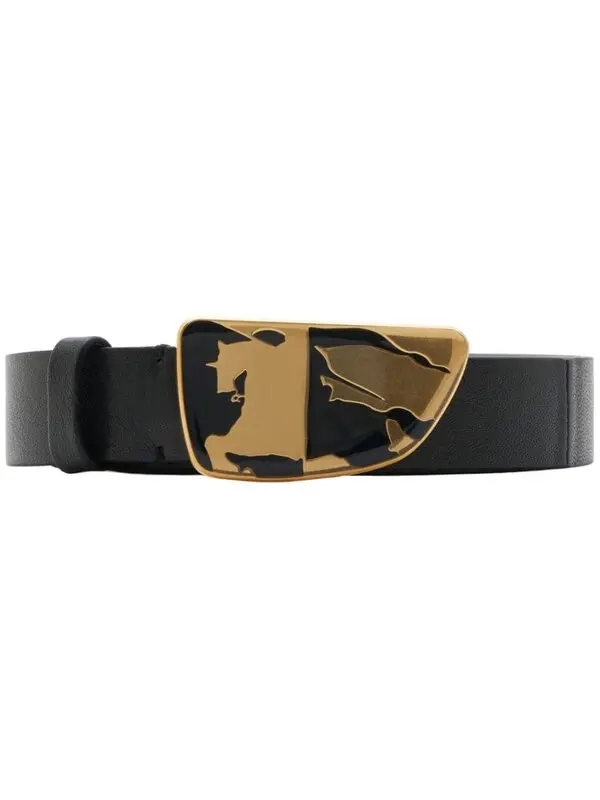 Burberry Shield Leather Belt - Black