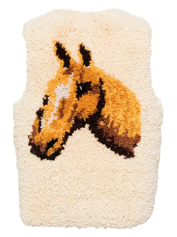 BODE Pony Tapestry Wool Vest