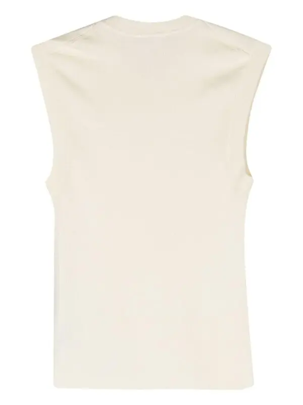 JIL SANDER Ribbed Crop Top