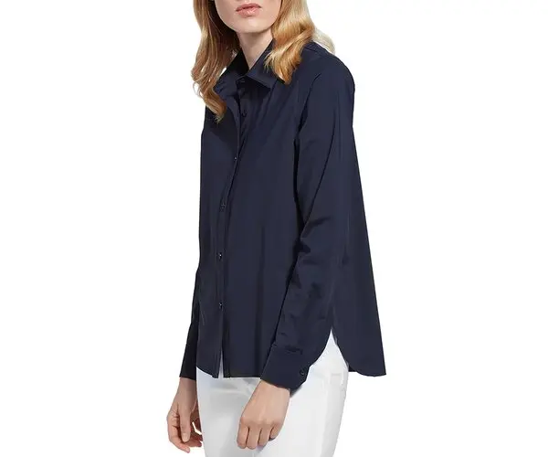 Lyssé Slim Button-up Shirt - True Navy