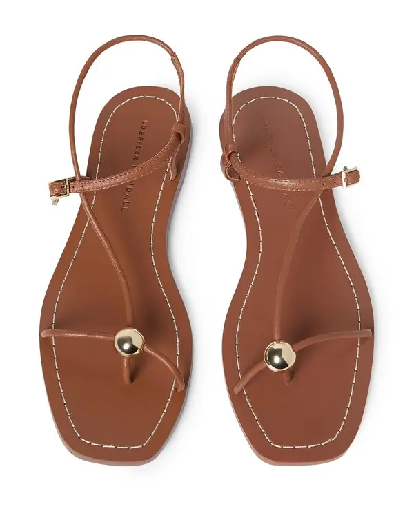 LOEFFLER RANDALL Strappy Thong Sandals - Timber