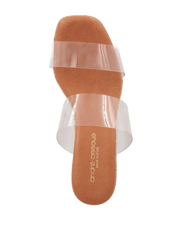 Andre Assous Cairo Platform Sandals - Clear