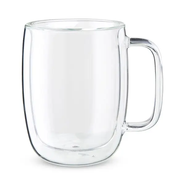ZWILLING Zwiling J. A. Henckels Sorrento Plus Latte Glass Mug, Set Of 2 - Clear