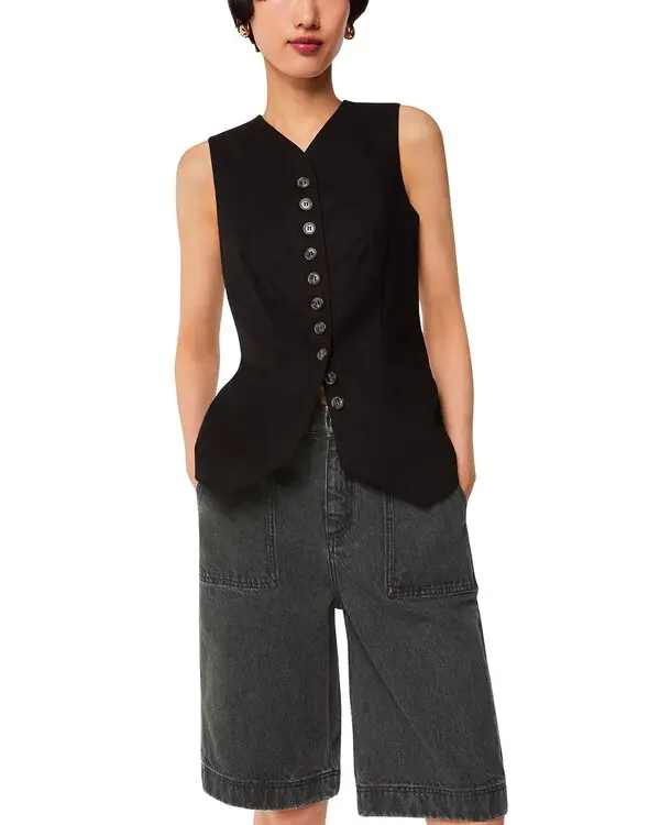 Whistles Raya Longline Denim Shorts