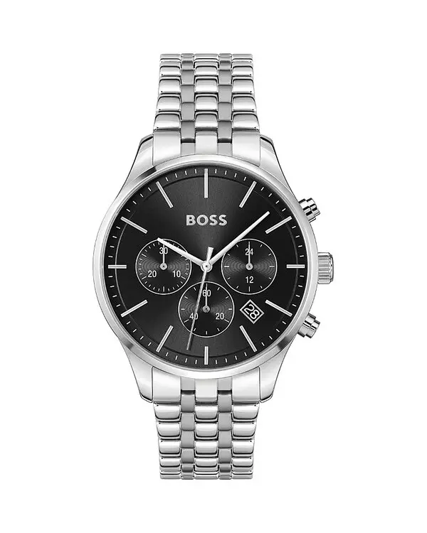 Hugo Boss Avery Chronograph, 42mm - Black/silver