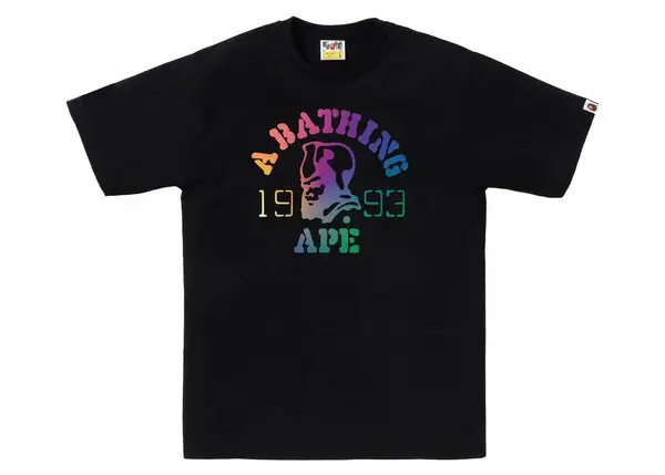 A BATHING APE Gradation General Tee Shirt - Black