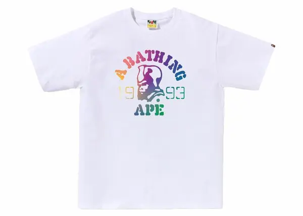 A BATHING APE Gradation General Tee Shirt - White