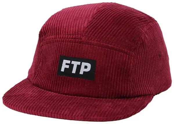 FTP Corduroy Camp Cap - Burgundy