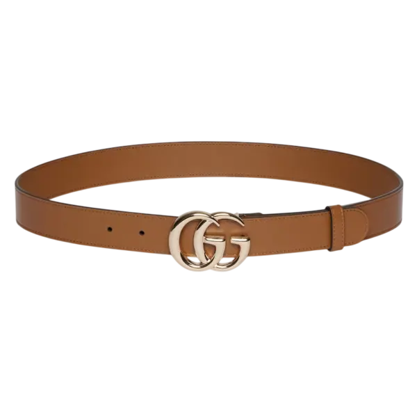 Gucci Gg Marmont Leather Belt - Brown