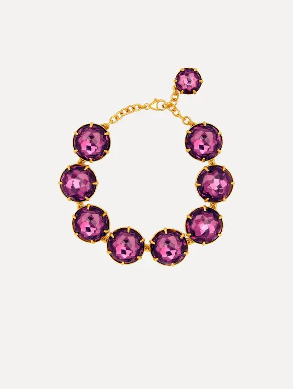 Oscar De La Renta Classic Crystal Bracelet - Purple