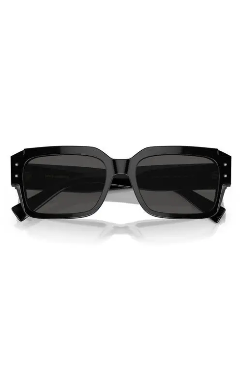 Dolce & Gabbana 56mm Square Sunglasses - Black