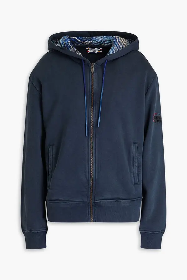 Missoni Cotton-fleece Zip-up Hoodie