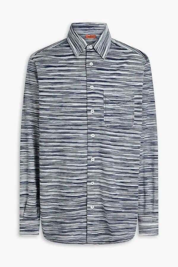 Missoni Spacedyed Cottonjersey Shirt - Navy