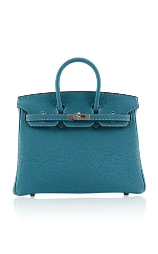Hermès Pristine Birkin 25 In Togo Leather With Palladium Hardware Only