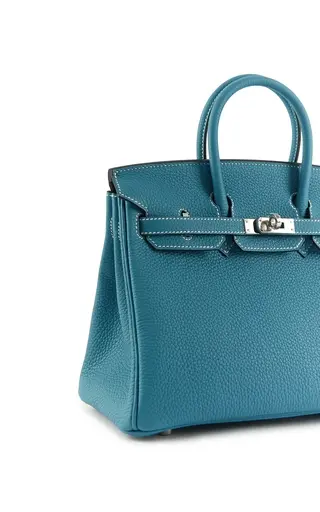 Hermès Pristine Birkin 25 In Togo Leather With Palladium Hardware Only