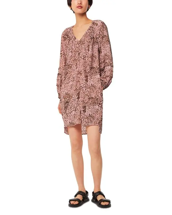 Whistles Animal Swirl Cocoon Dress