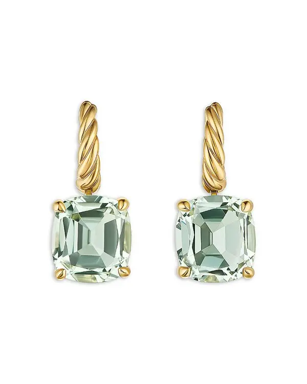 David Yurman Marbella Drop Earrings - Prasiolite/gold