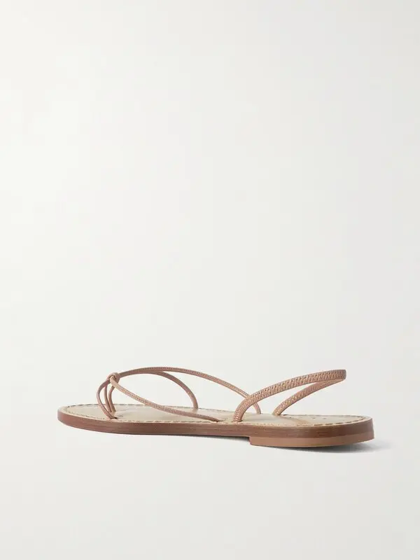 AMANU Mombasa Leather Sandals - Brown