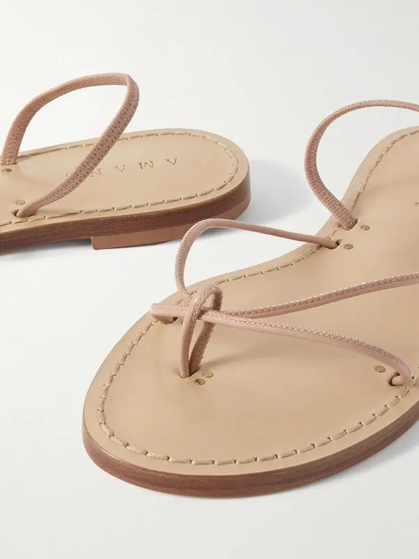 AMANU Mombasa Leather Sandals - Brown