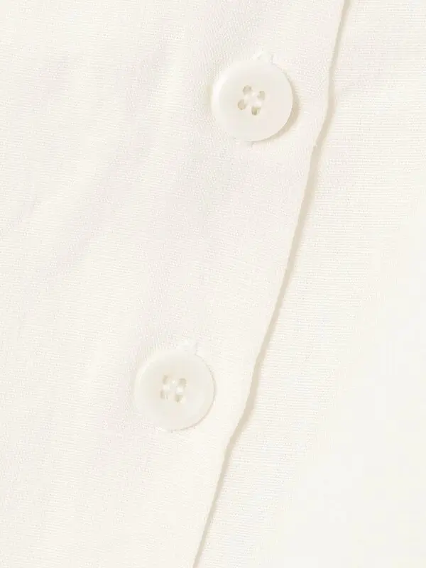 CORTANA Bambina Paneled Linen Maxi Dress