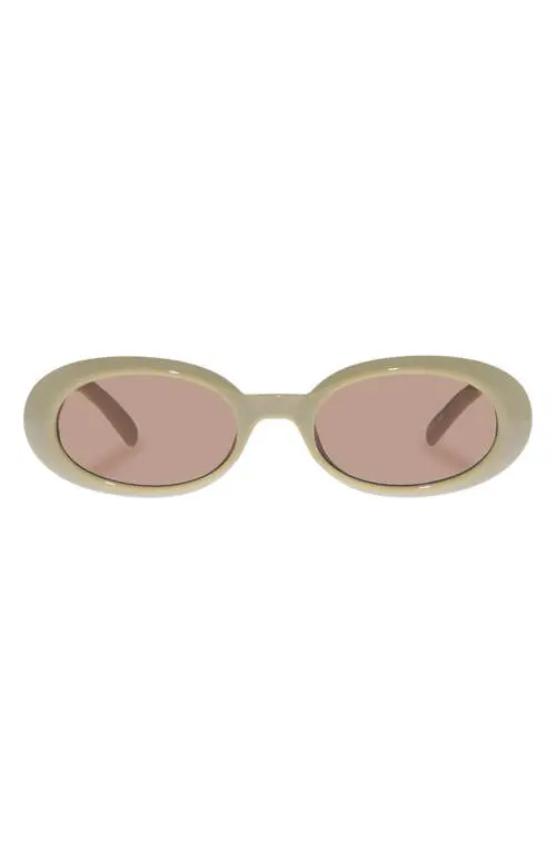 Le Specs Workmm Oval Sunglasses - Biscotti