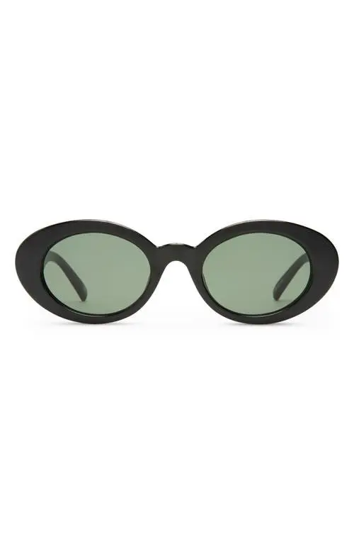 Le Specs Nouveau Vie 50mm Oval Sunglasses - Black 2