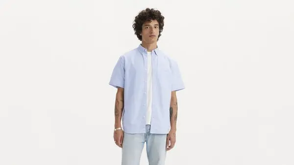 LEVI'S Short Sleeve Authentic Button-down Shirt - Allure