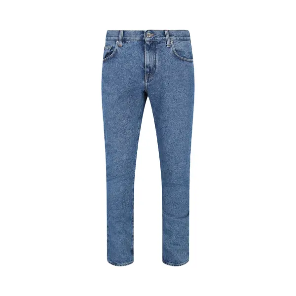 Off-White Diag Print Skinny Jeans