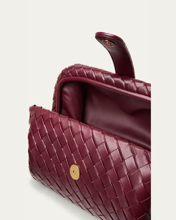 Bottega Veneta Maxi Lauren 1980 Leather Clutch Bag - Barolo