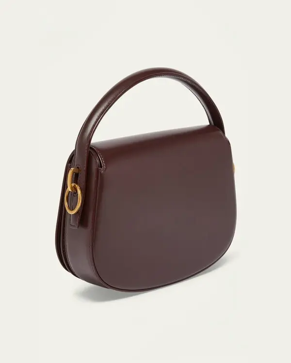 Saint Laurent Flap Crossbody Bag - Dark Currant