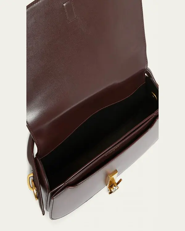 Saint Laurent Flap Crossbody Bag - Dark Currant