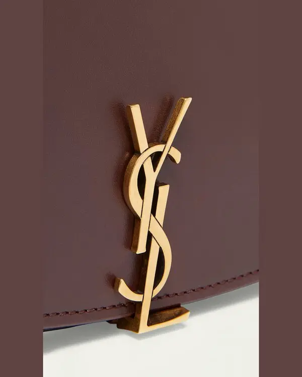 Saint Laurent Flap Crossbody Bag - Dark Currant