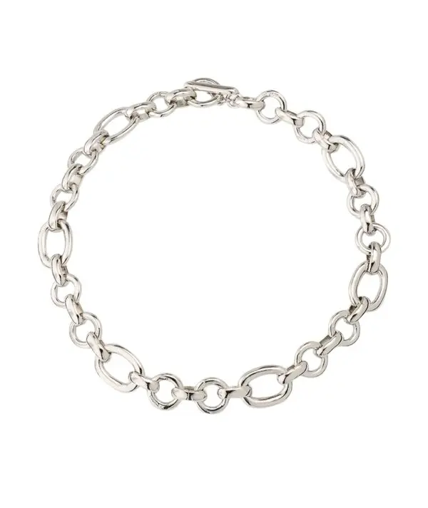 BEN-AMUN Donia Link Chain Necklace - Silver
