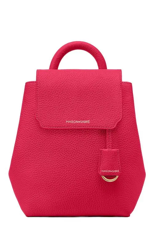 MAISON DE SABRE Mini Soft Leather Backpack - Shibuya Fuchsia