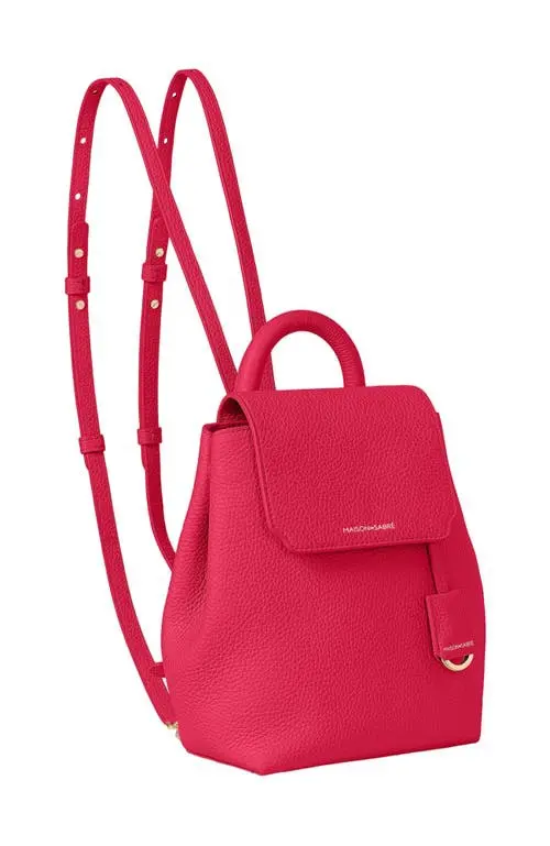 MAISON DE SABRE Mini Soft Leather Backpack - Shibuya Fuchsia