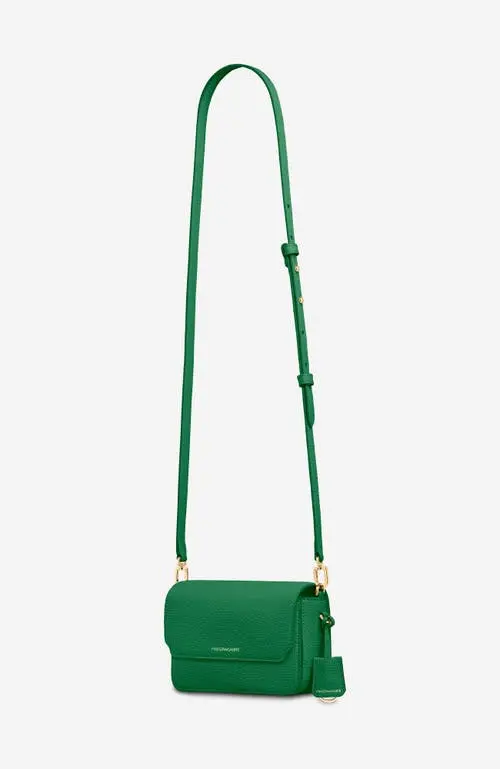MAISON DE SABRE Mini Leather Flap Bag - Emerald Green