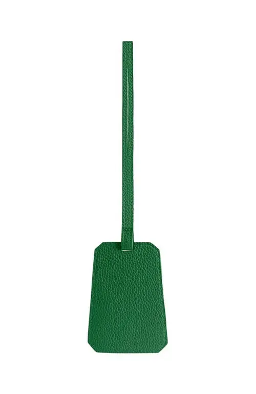 MAISON DE SABRE Leather Luggage Tag - Emerald Green