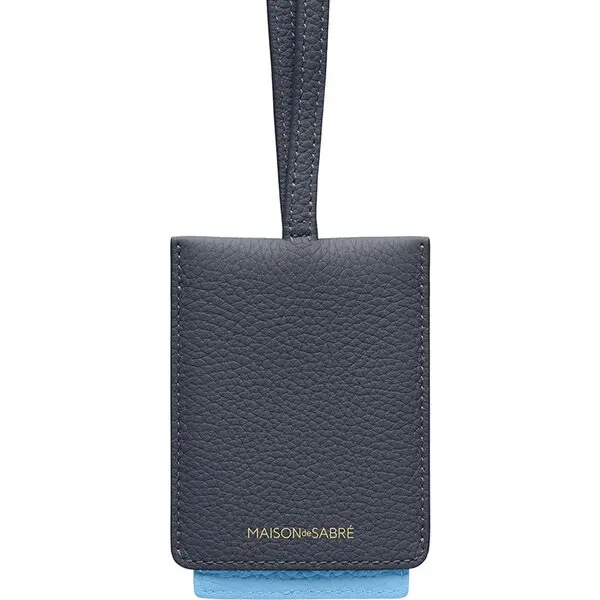 MAISON DE SABRE Leather Id Lanyard - Graphite Sky