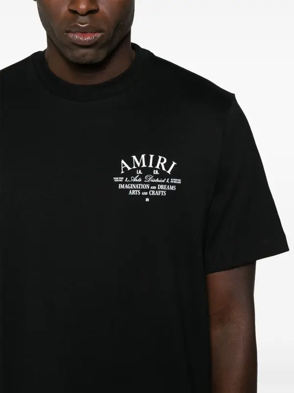 Amiri Arts District Logo-print Cotton T-shirt - Black