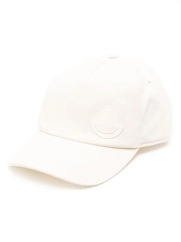 Moncler Logo-appliqué Gabardine Cap - Neutrals